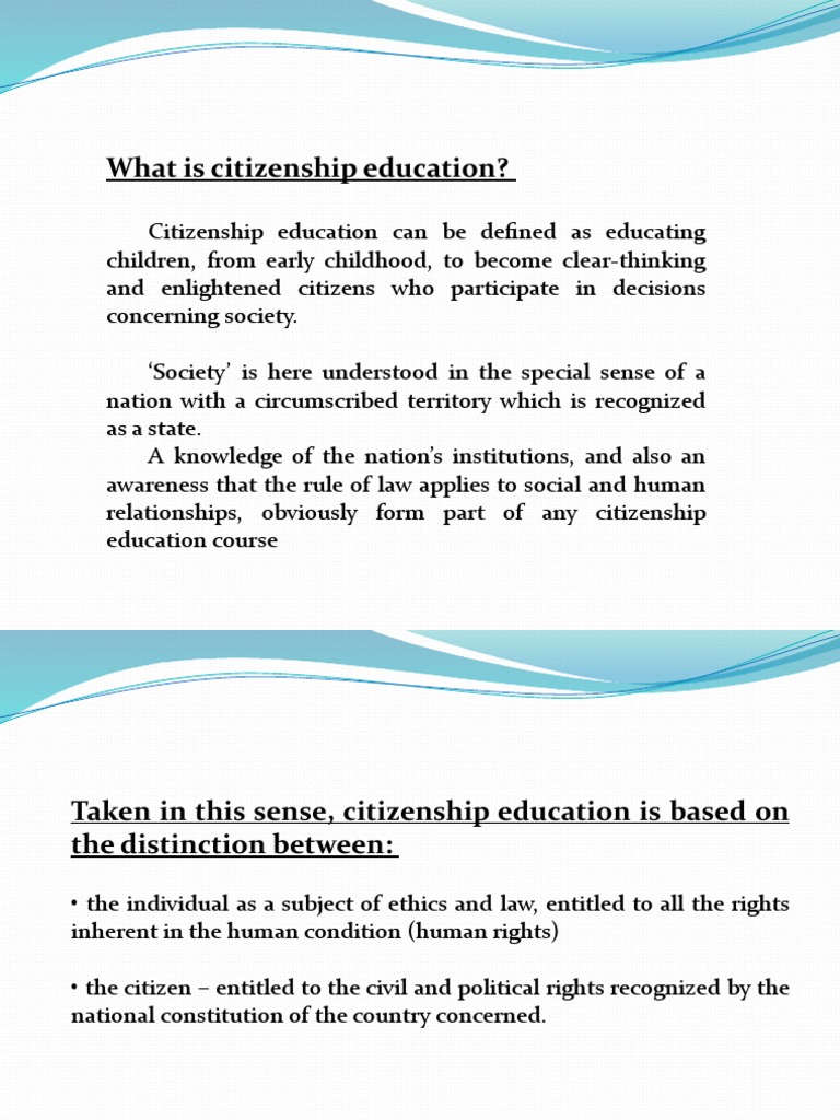 1st Topic | PDF | Citizenship | Rights