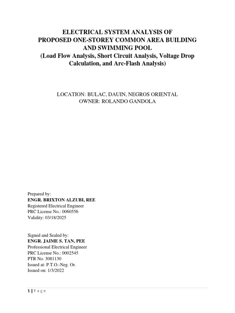 Electrical System Analysis | PDF | Physical Quantities | Electricity