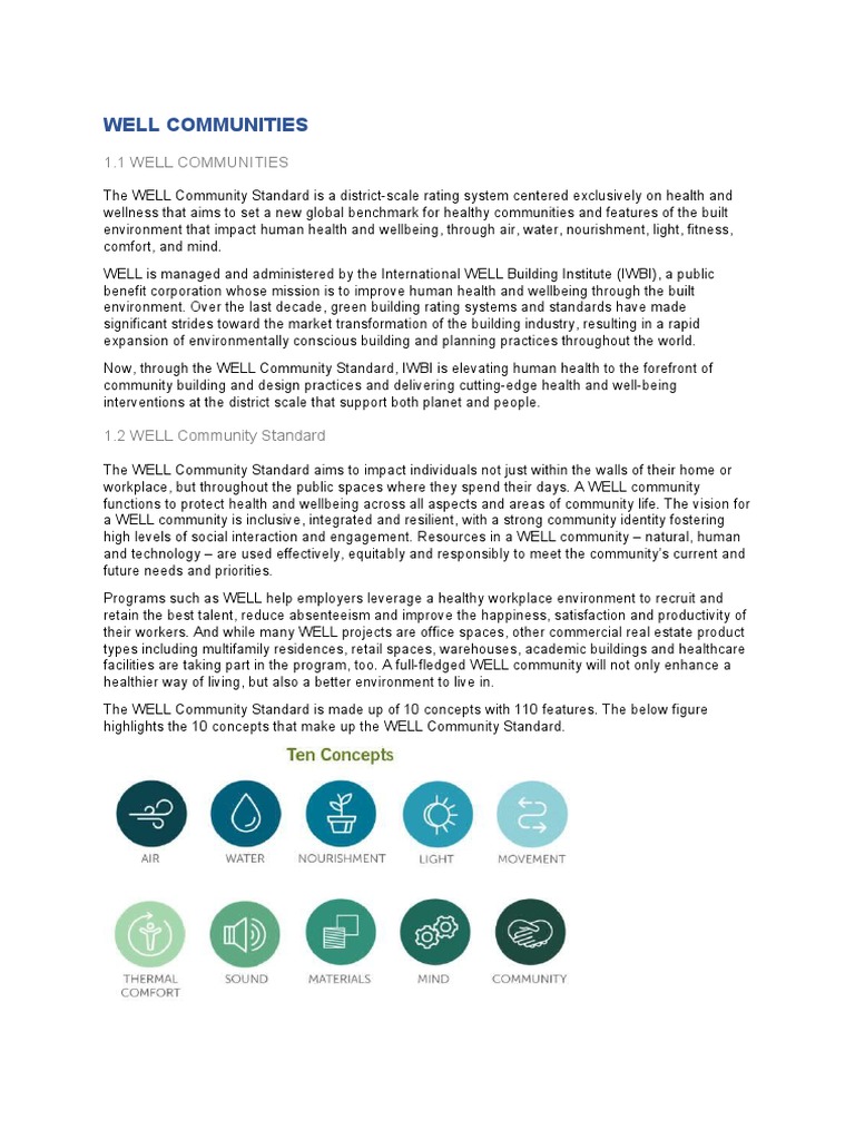 Well Communities | Download Free PDF | Community | Well Being