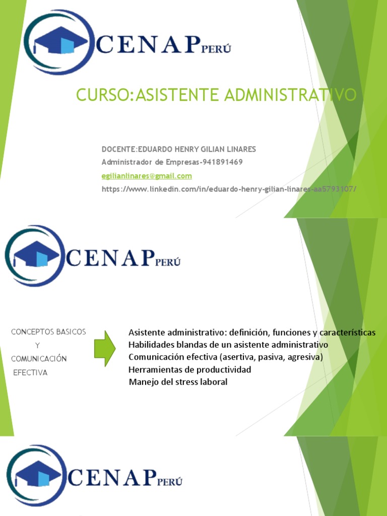 Asistente Administrativo Cenap General | PDF