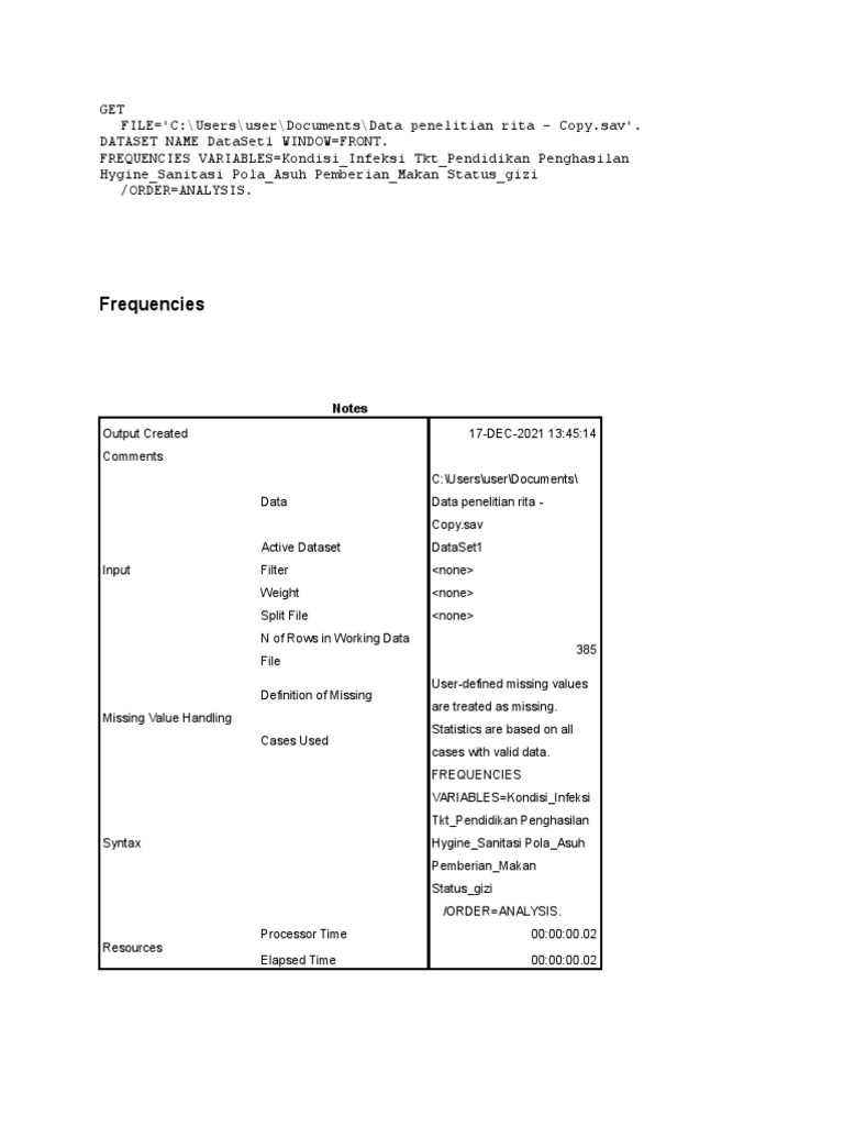 Latihan Biostatistik Multivariat (Anggi Yohana 142012018049) .SPV | PDF | Coefficient Of ...