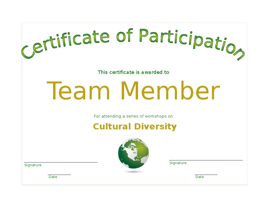 Cultural Diversity Certificate | PDF