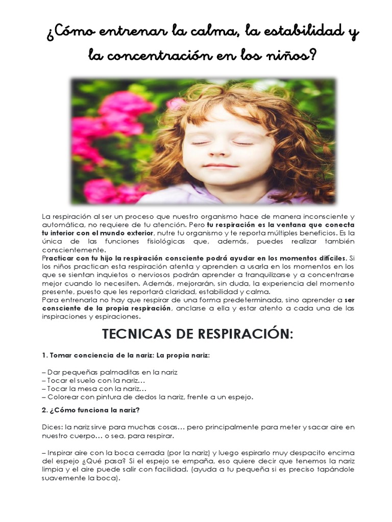 Ejercicios de Respiración - Rosalí | PDF | Respiración