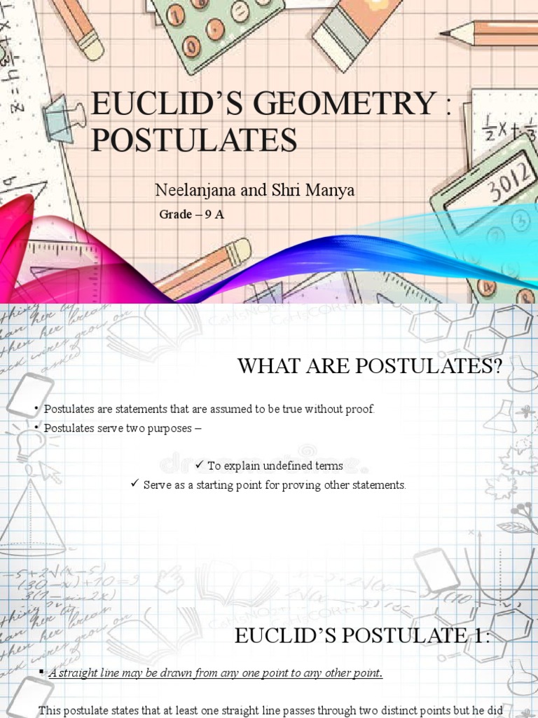 Euclids Geometry | PDF | Line (Geometry) | Euclidean Geometry