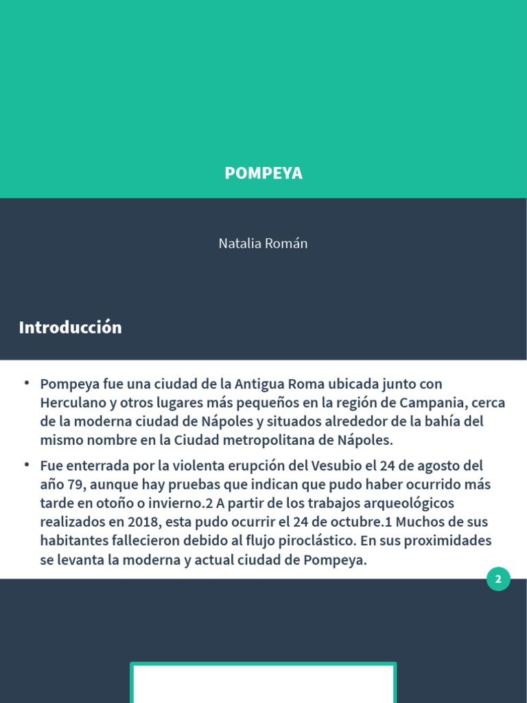 Pompeya: Erupción y Habitantes Petrificados | PDF | Pompeya | monte Vesubio