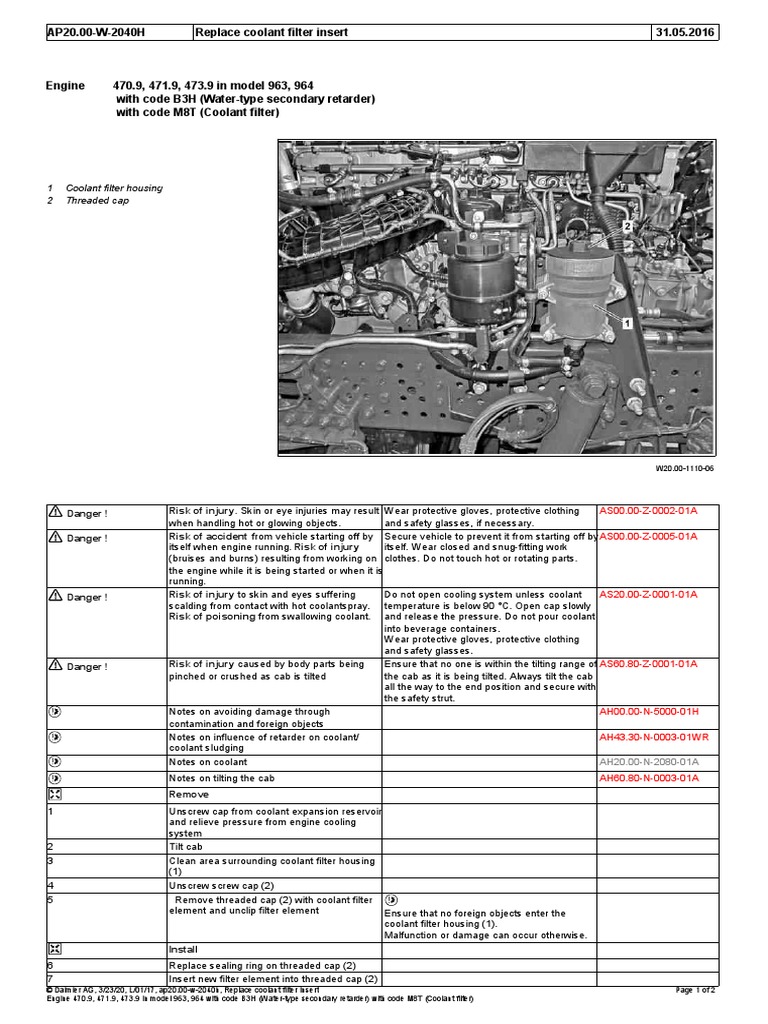 Replace Coolant Filter Pdf Personal Protective Equipment Burn
