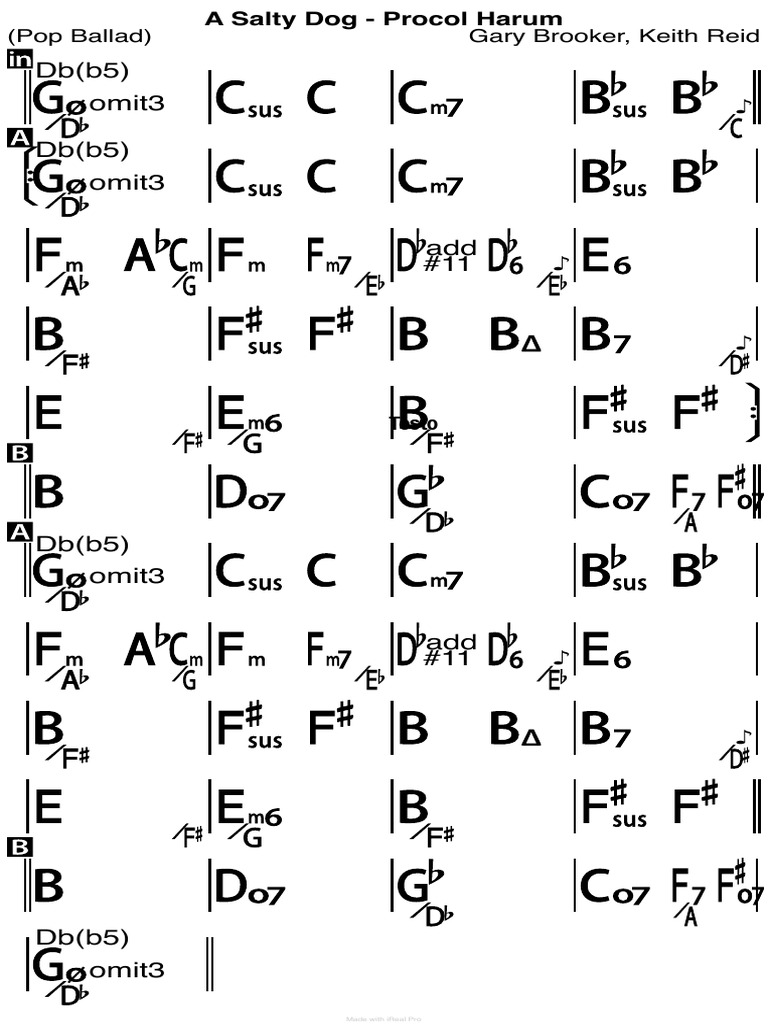 A Salty Dog - Procol Harum | PDF