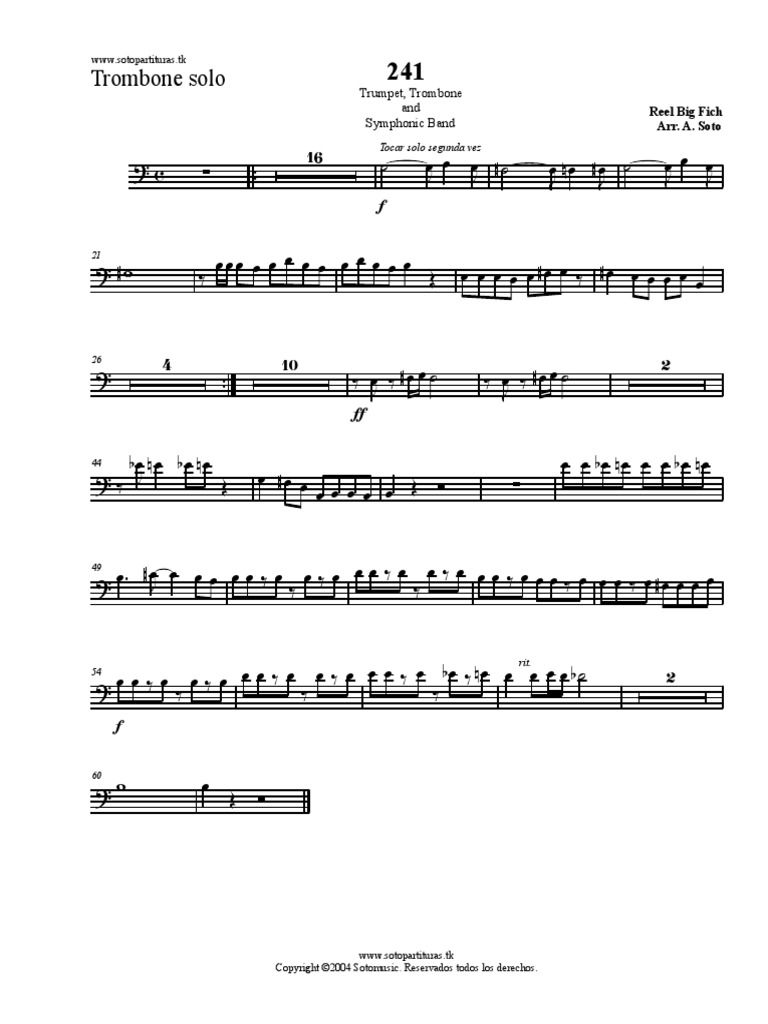 241 - 002 Trombone Solo | PDF
