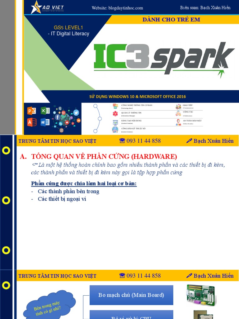 Giao Trinh IC3 - Phần Cứng Máy Tính | PDF