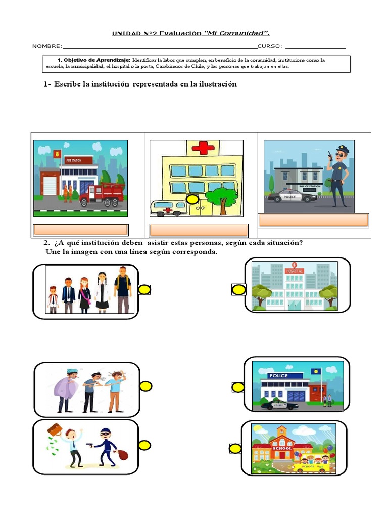 Mi Comunidad y sus Instituciones | PDF