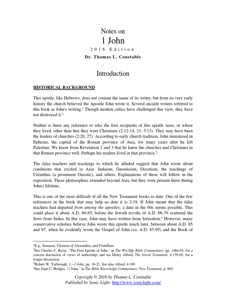 1 John | PDF | First Epistle Of John | Gospel Of John