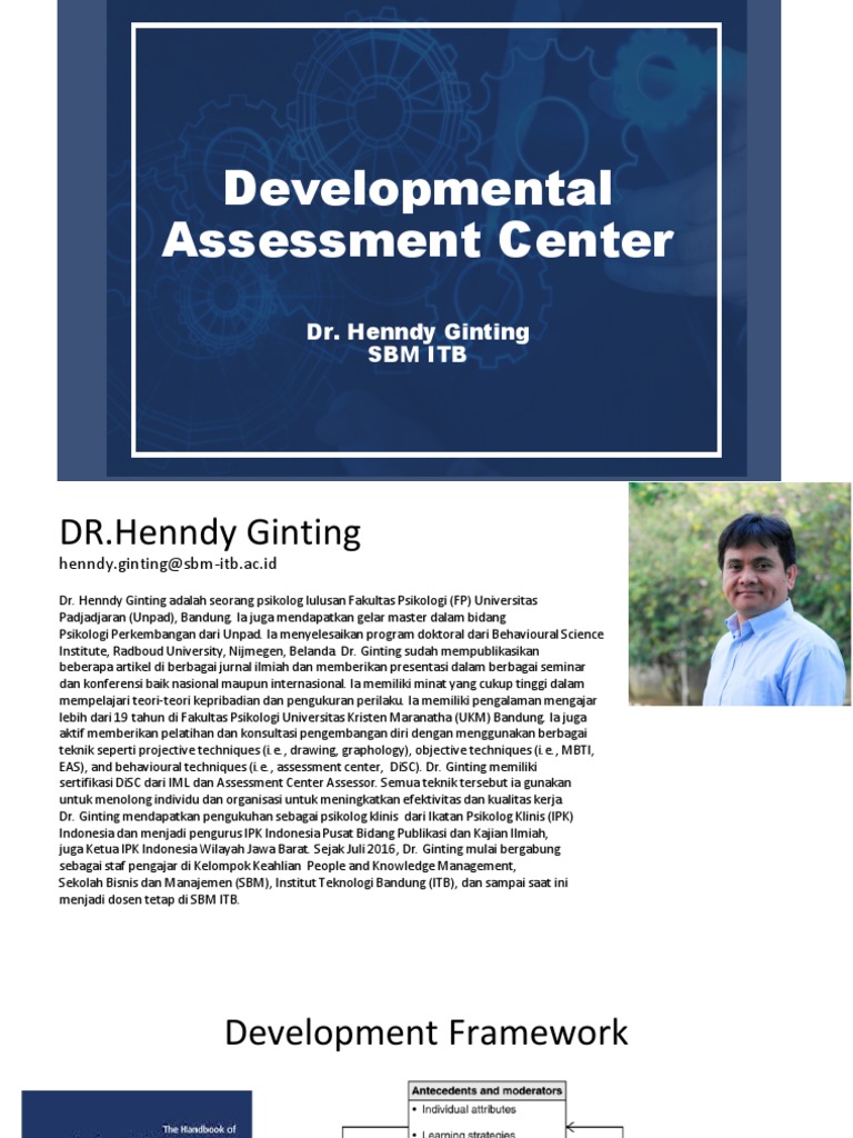 Developmental Assessment Center | PDF
