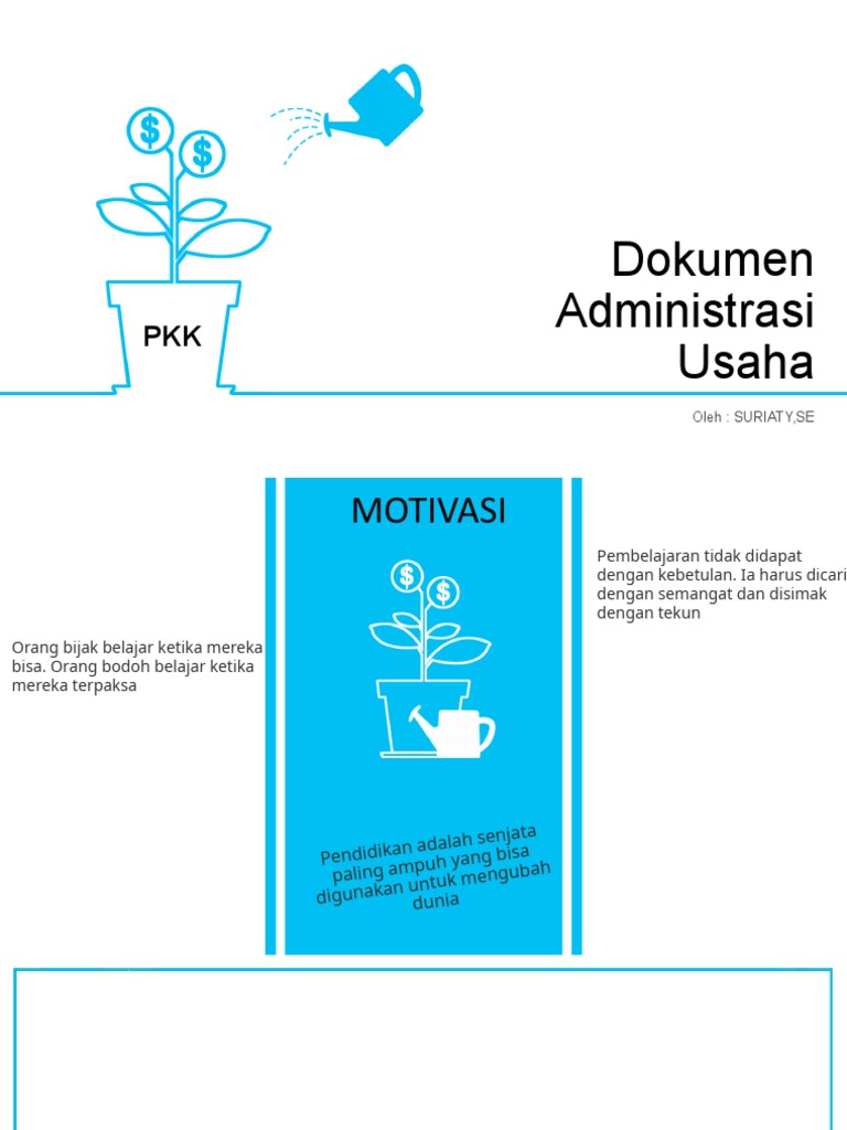 Media Pembelajaran Rencana Aksi - 3 Dokumen Administrasi Usaha | PDF