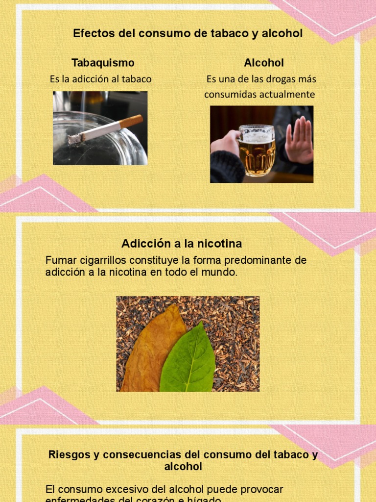 Efectos Del Consumo de Tabaco y Alcohol | PDF