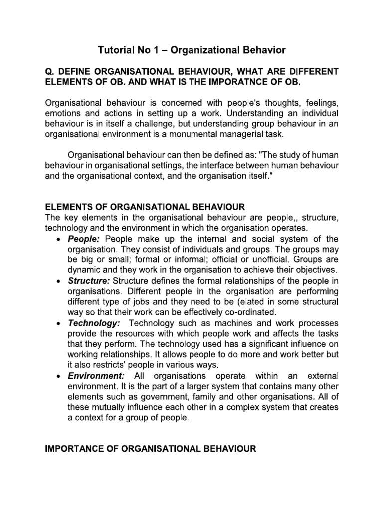 Ob Tutorial No 1 | PDF
