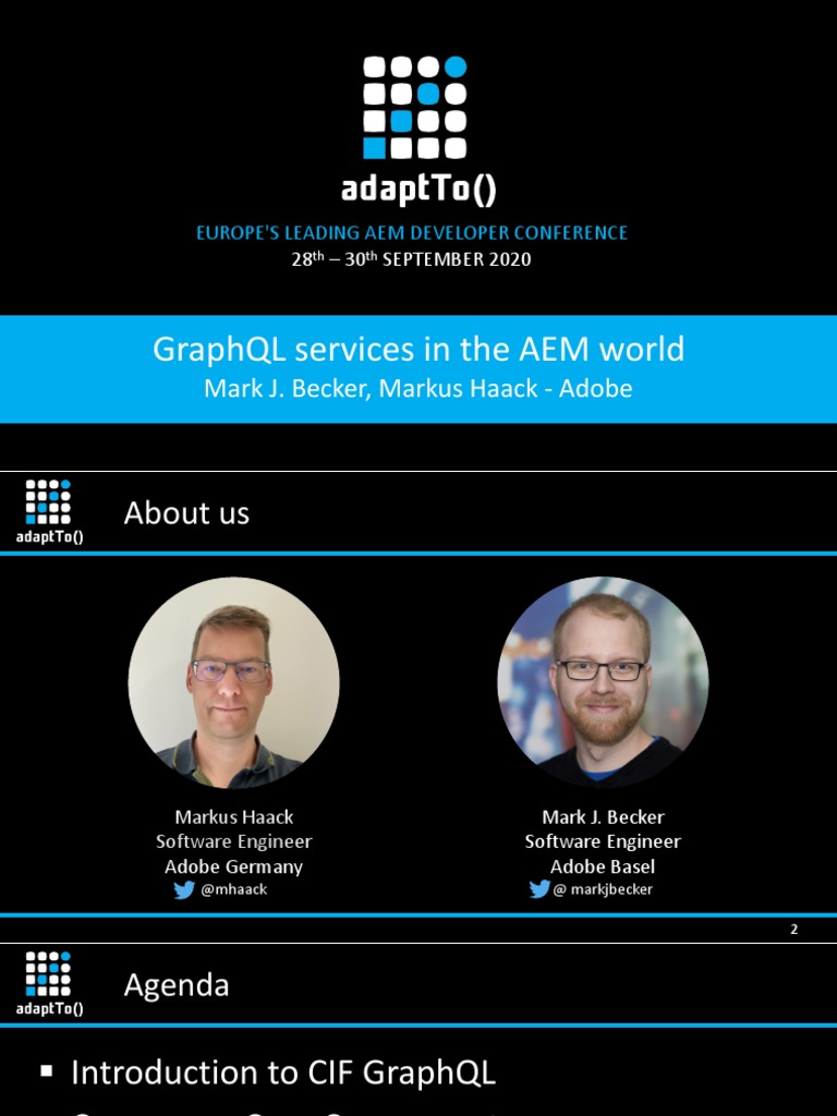 adaptTo2020-GraphQL-services-in-the-AEM-world-Markus Haack-Mark-J-Becker | PDF | Hypertext ...