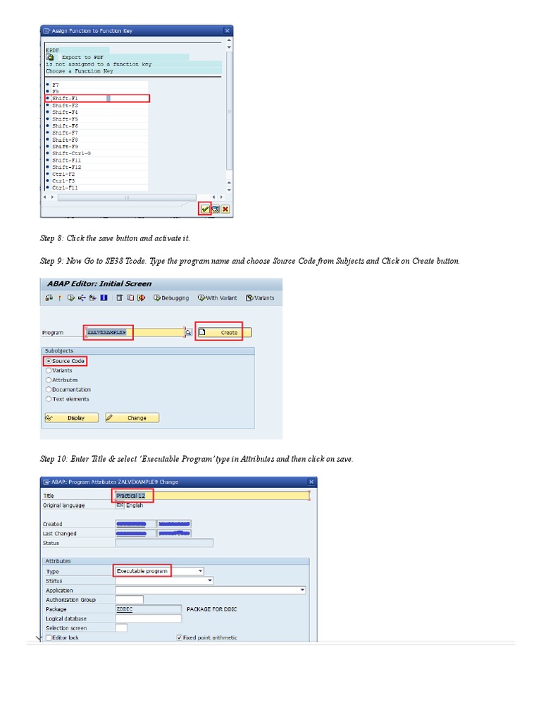 SAP ALV Report PDF Download - Parte 3 | PDF