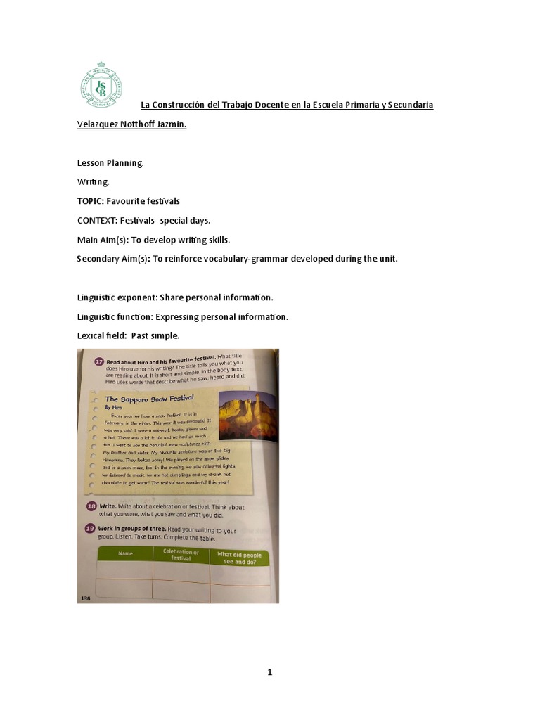 Lesson Plan Writing. | PDF | Reading Comprehension | Cognitive Psychology