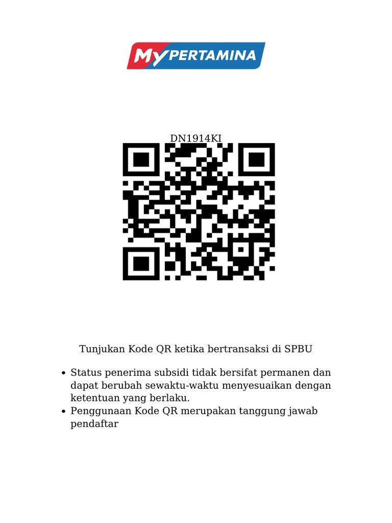 Contoh Bukti Dari Mypertamina | PDF