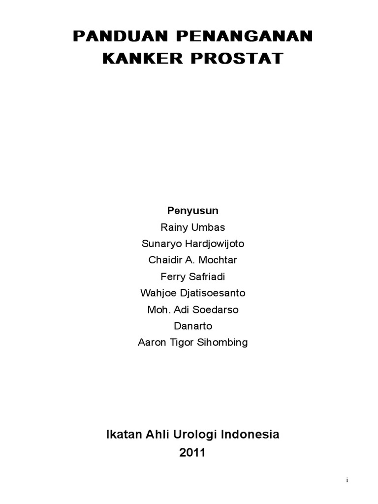 (2011) Panduan Penanganan Kanker Prostat | PDF