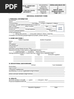 Biodata Form Student | PDF