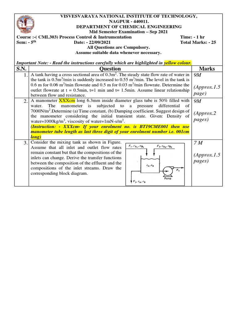 PCI Midsem 2021 | PDF | Pressure Measurement | Physical Quantities