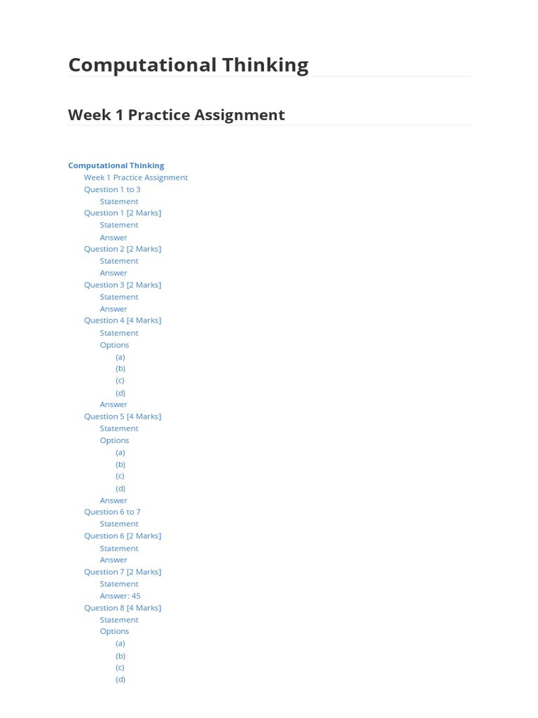 W1PA Sep22 | PDF | Computer Science | Applied Mathematics