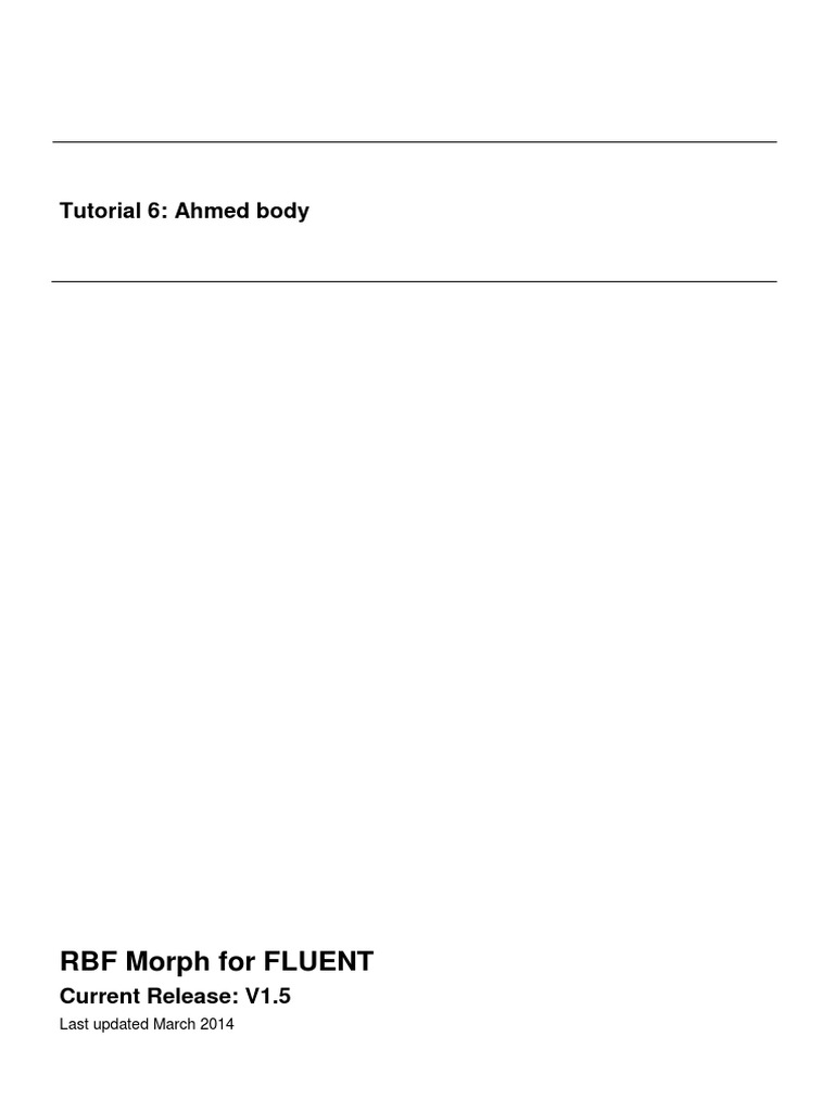 RBF Morph Tutorial 06 | PDF | Cartesian Coordinate System | Wind Tunnel