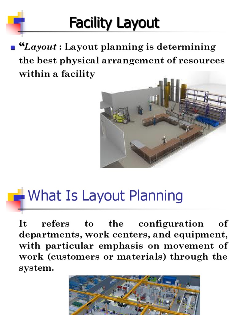 Chap 4 Facility Layout Pdf Automation Production And Manufacturing