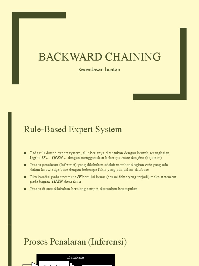 Backward Chaining: Kecerdasan Buatan | PDF | Cognitive Science | Logic