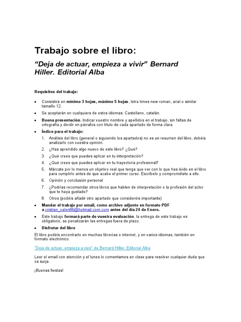 Trabajo Bernard Hiller | PDF Trabajo Bernard Hiller | PDF