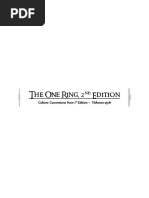 The One Ring Character Sheet | PDF