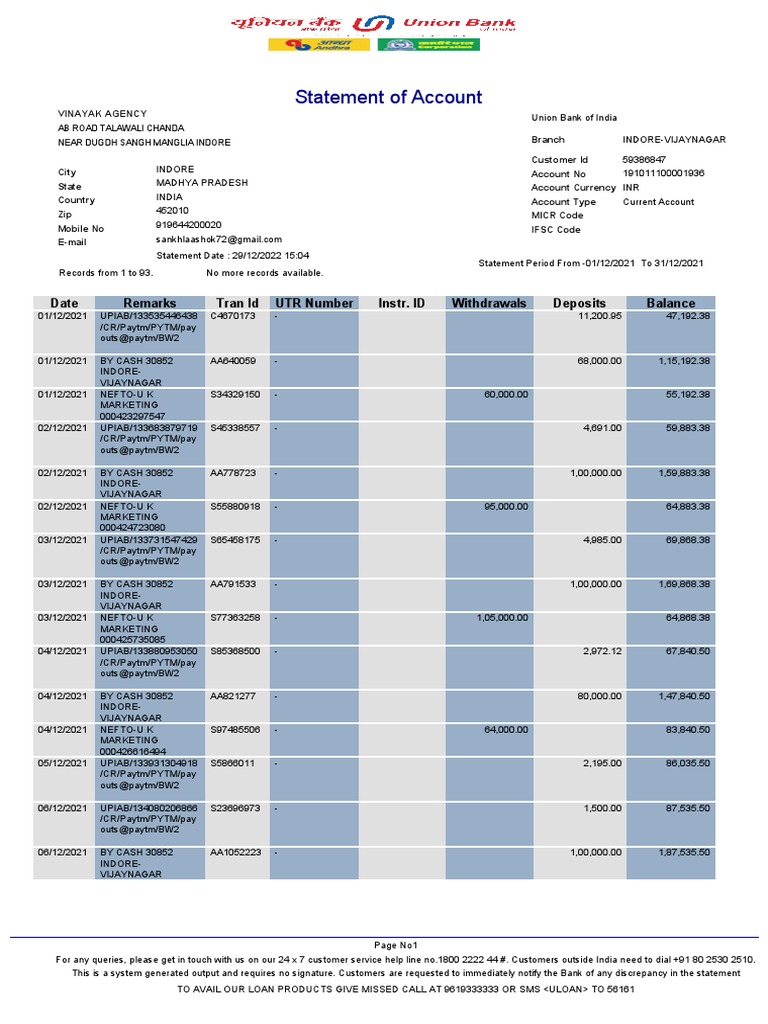 Des 21 | PDF | Banks | Transaction Account
