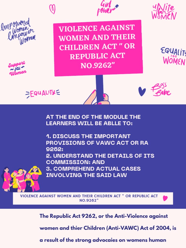 Anti-VAWC Act: Key Provisions & Rights | PDF | Violence | Restraining Order