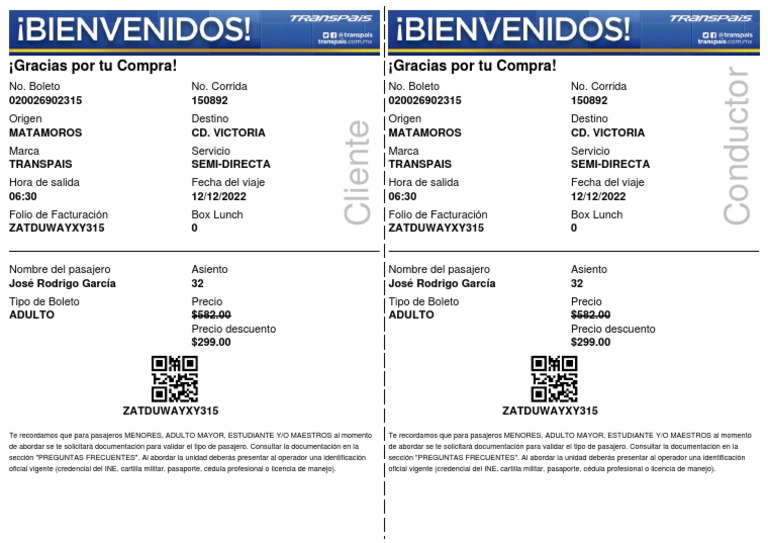 Boletos | PDF | Transporte