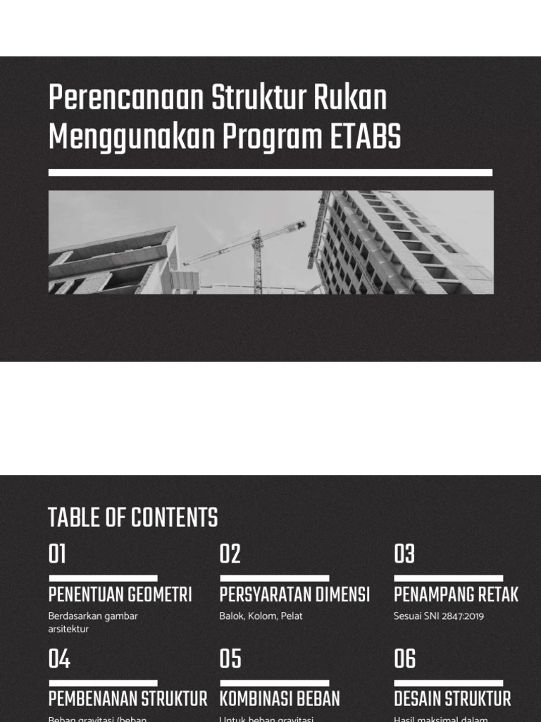 Pengenalan Software ETABS Untuk Analisis Gedung Beton Bertulang | PDF