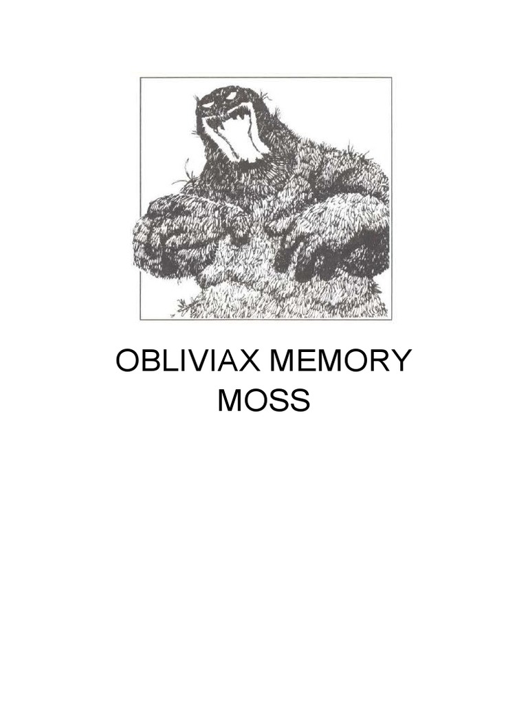 Obliviax Memory Moss | PDF