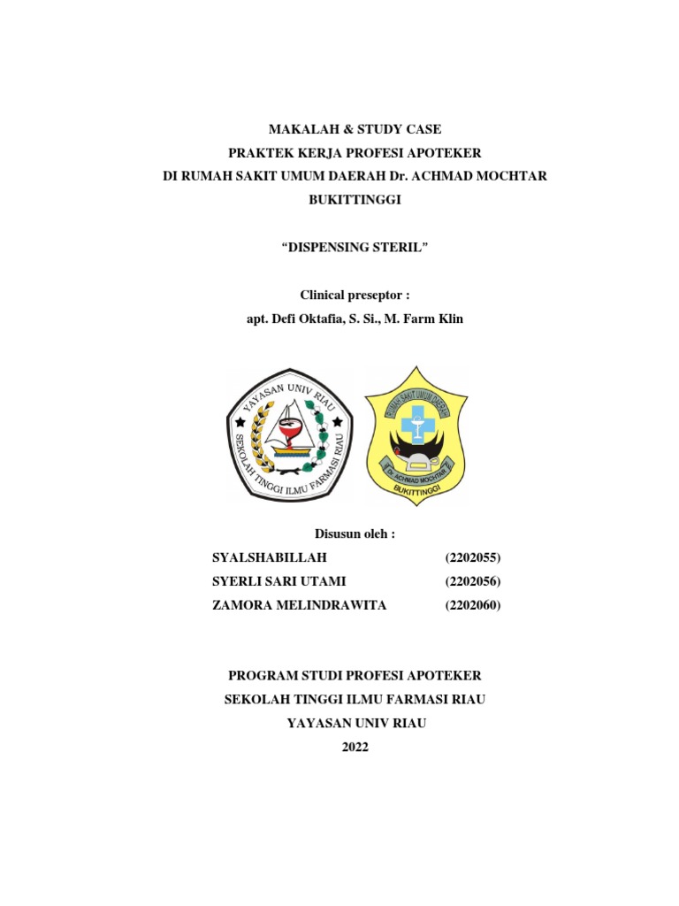 Fix Dispensing Steril | PDF