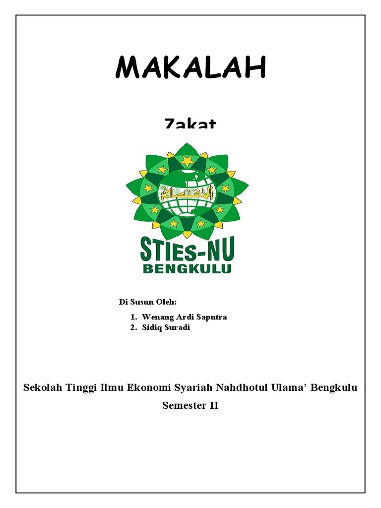 Cover Makalah Stiesnu | PDF