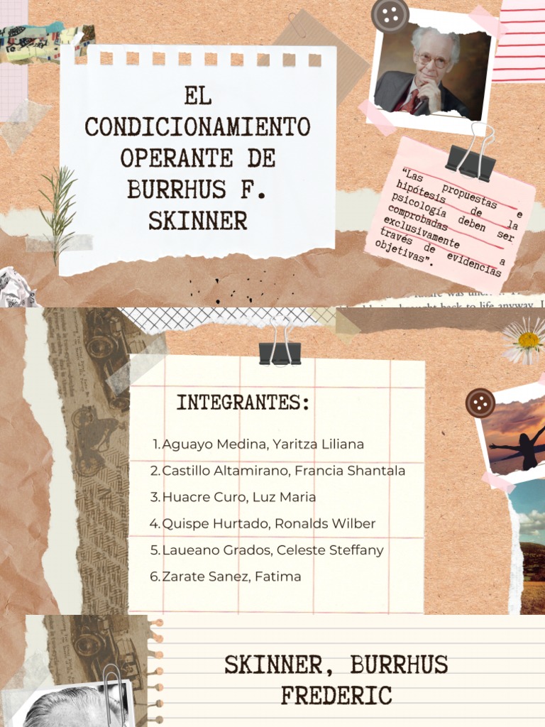 El Condicionamiento Operante de Burrhus F. Skinner | PDF