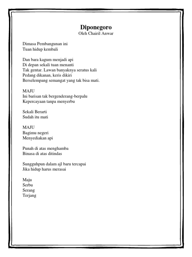 Puisi Bertema Pahlawan | PDF