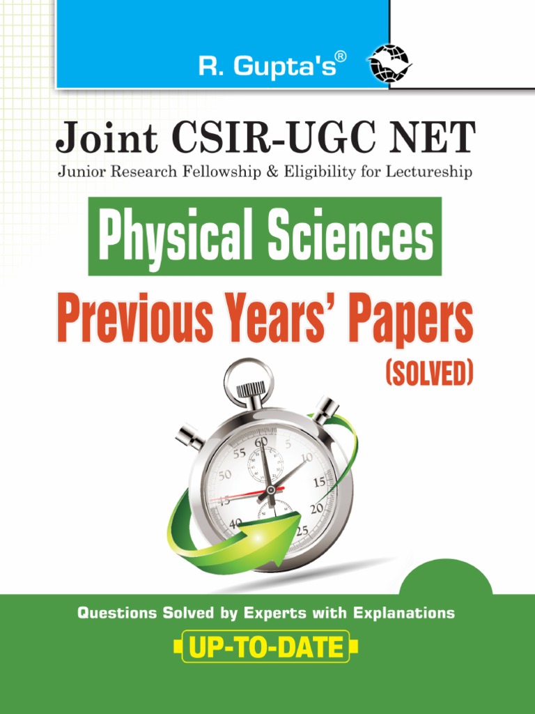 R Gupta - Joint CSIR-UGC NET JRF Physical Sciences (2021, Ramesh ...