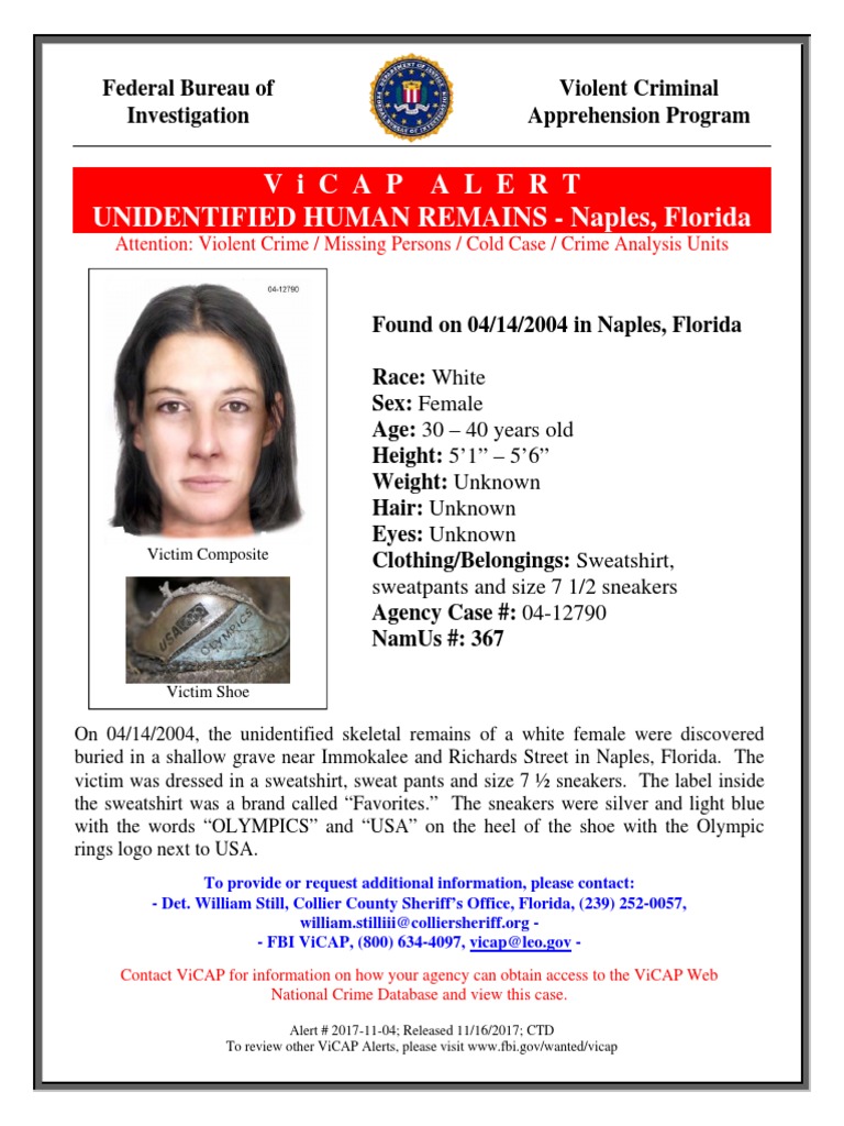 Unidentified Female Remains in Naples | PDF