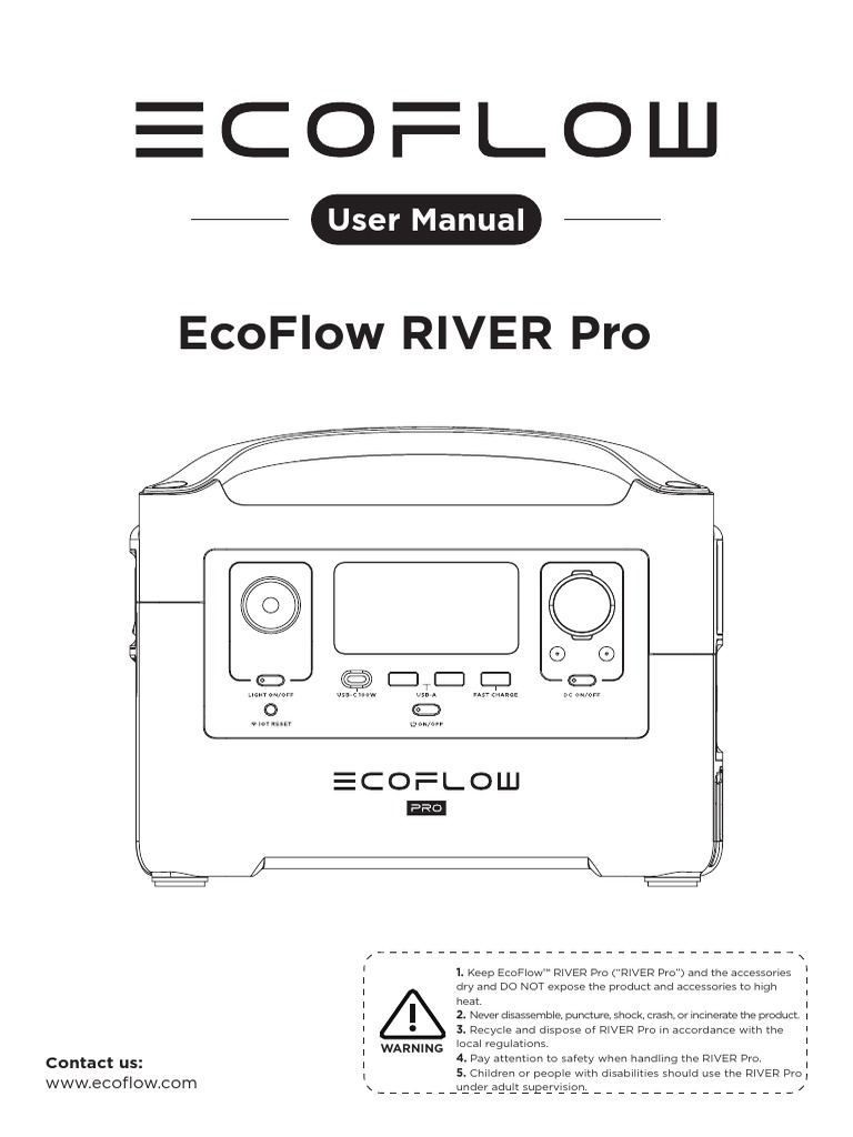 EF River Pro | PDF | Battery Charger | Power Supply