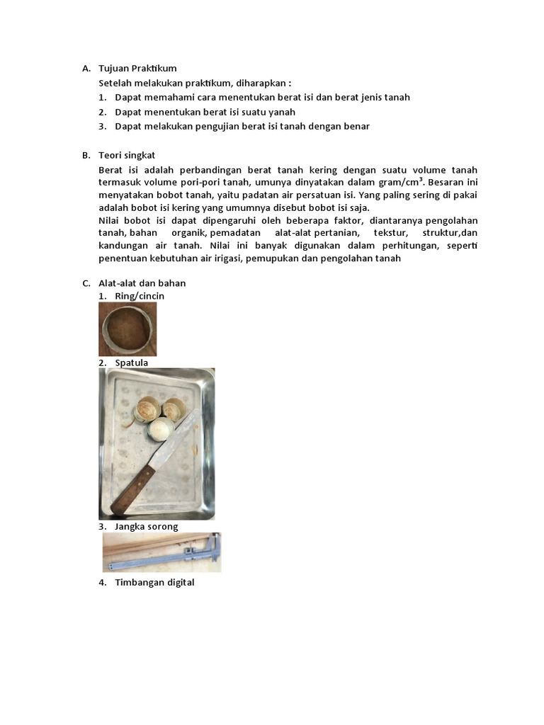 Berat Isi Tanah | PDF