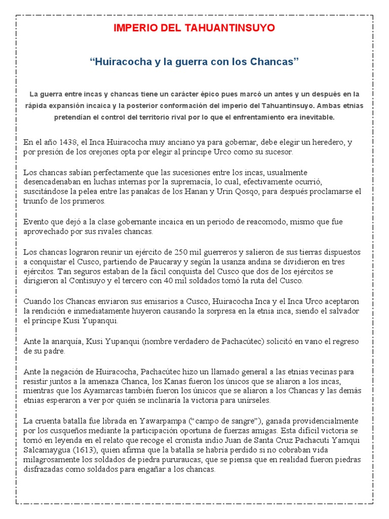 Titu Cusi Yupanqui | PDF | Imperio Inca | Era precolombina