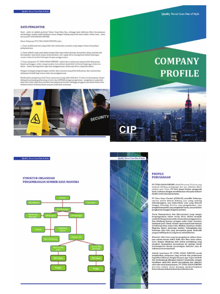 Comprof PT Citra Insan Pertiwi | PDF