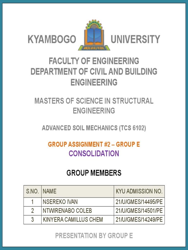 Group E Advanced Soil Mechanics Coursework | PDF | Soil Mechanics | Foundation (Engineering)
