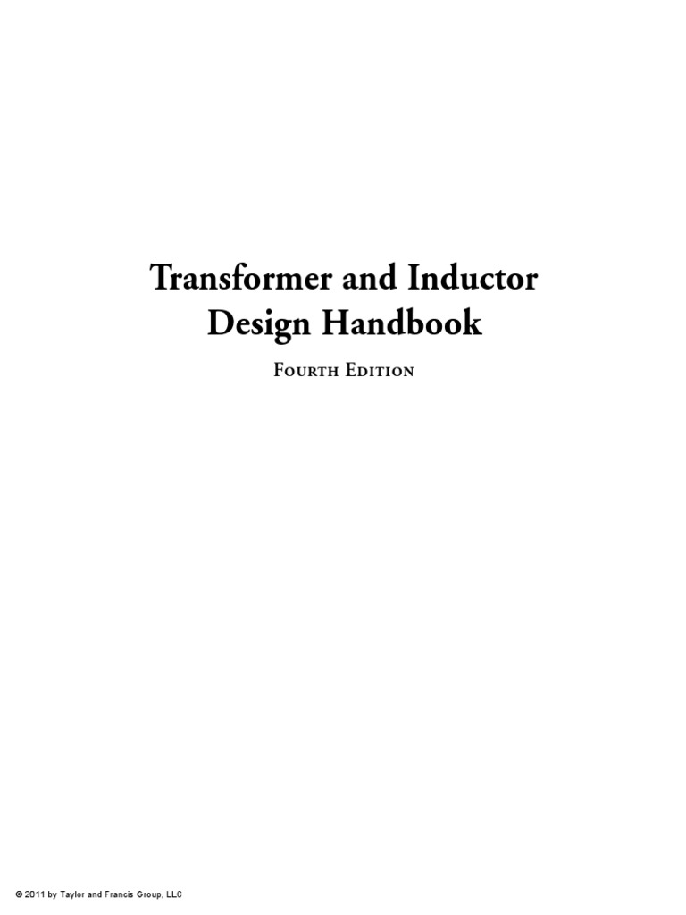 Transformer and Inductor Design Handbook (PDFDrive) | PDF | Inductor | Transformer
