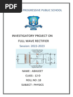Class 12 Physics Project On Full Wave Bridge Rectifier | PDF ...
